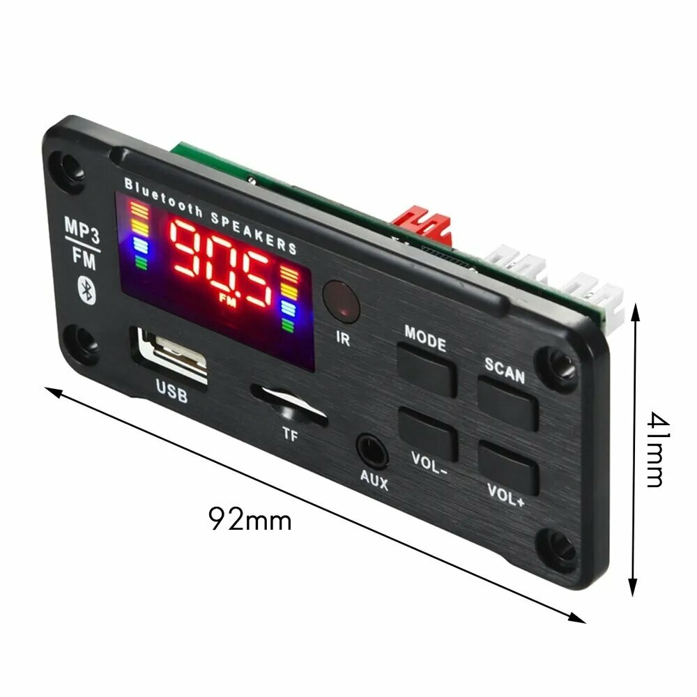Усилитель 25 Вт x 2 12 В Mp3 плата декодера аудио модуль Bluetooth 5,0 беспроводной музыкальный автомобильный Mp3-плеер с