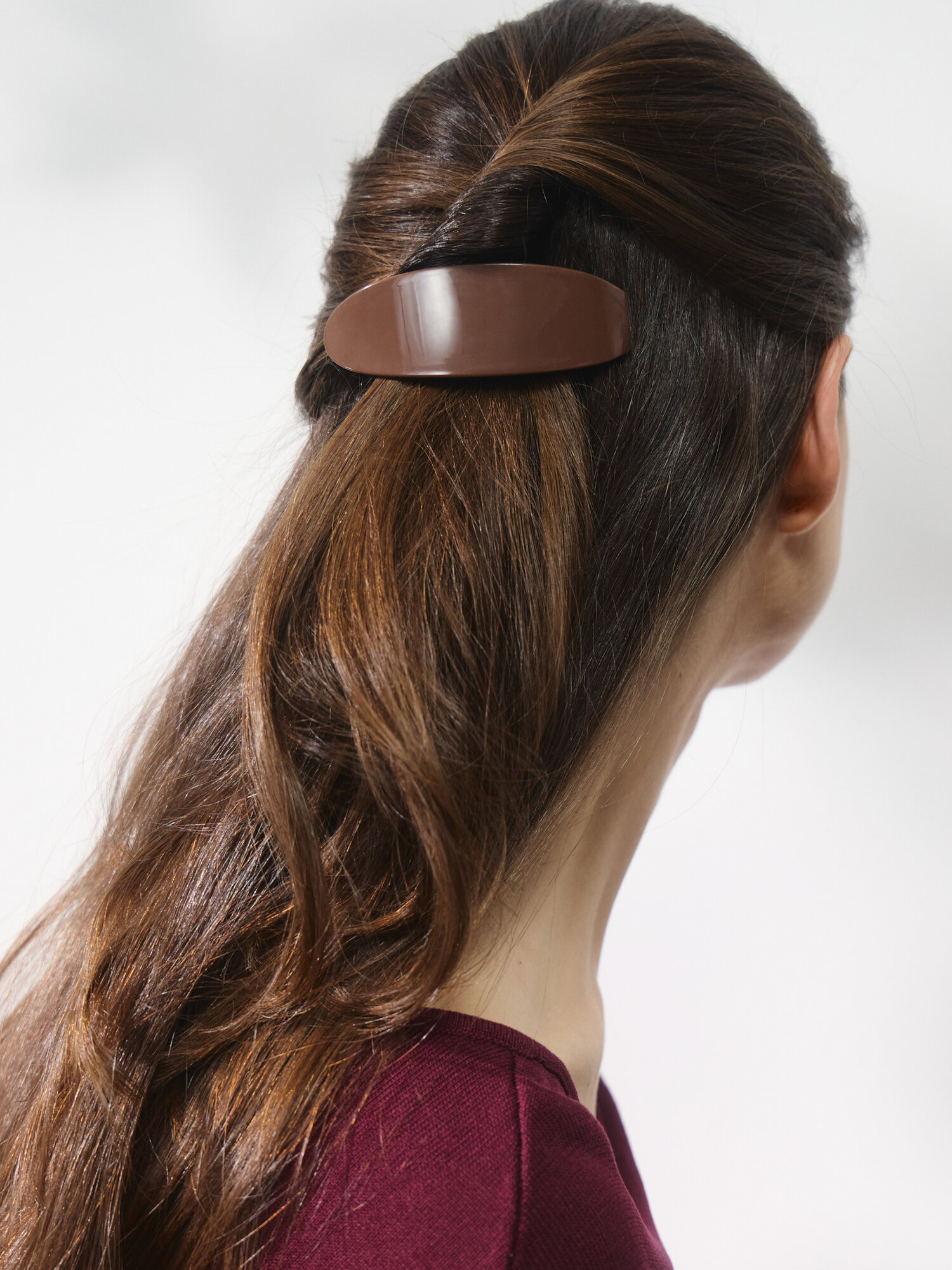 Заколка-автомат для волос Zarina, цвет коричневый, ZR2604061308-20