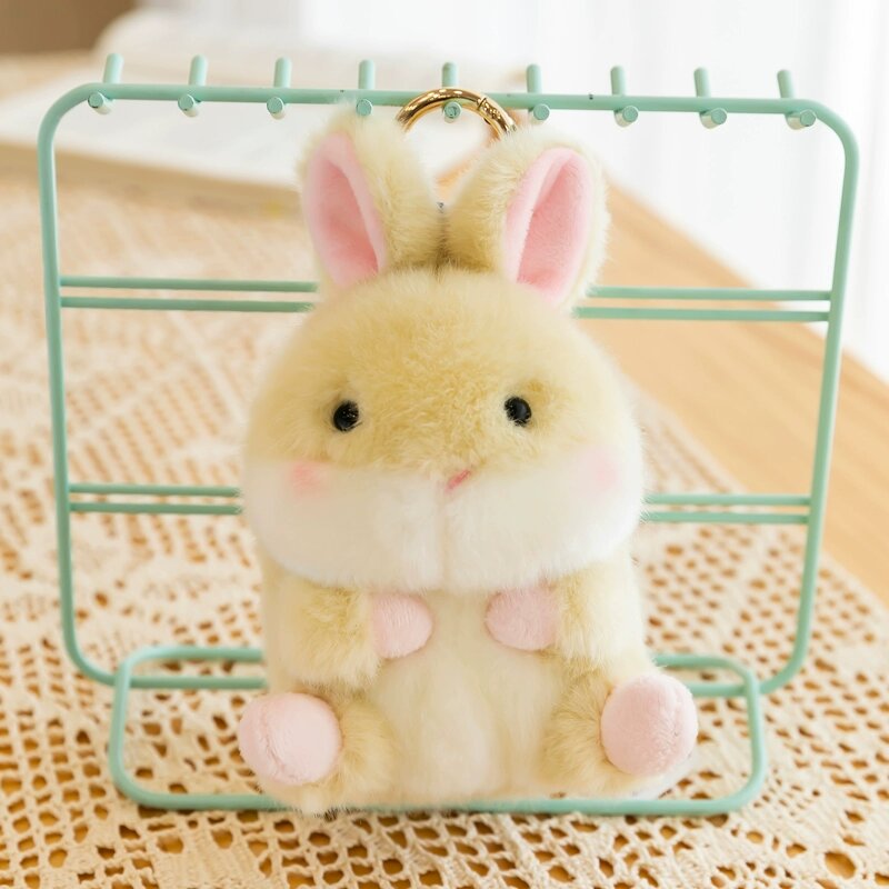 Мягкий милый кролик хомяк панда кукла кулон женская школьная сумка элитный автомобильный брелок сумка кулон для девочек