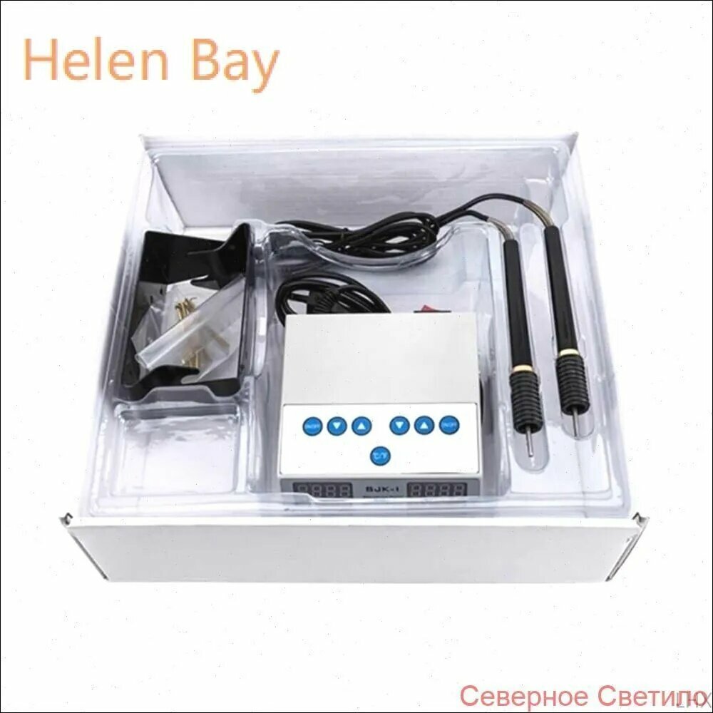 Электрошпатель зуботехнический ручной Wax Knife JT-22 с 2-мя независимыми рукоятками (электрический нож для воска, двухканальный). Предназначен для детальной обработки воска / Azdent