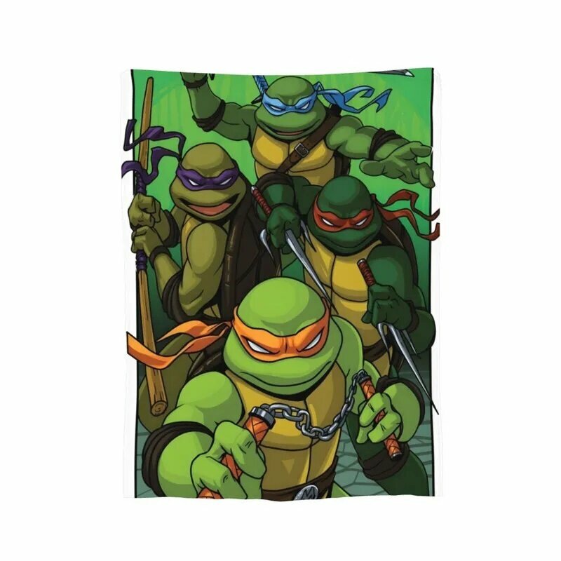 MXEB Плед TMNT Пледы Черепашки Ниндзя , Фланель, 200 см х 150 см