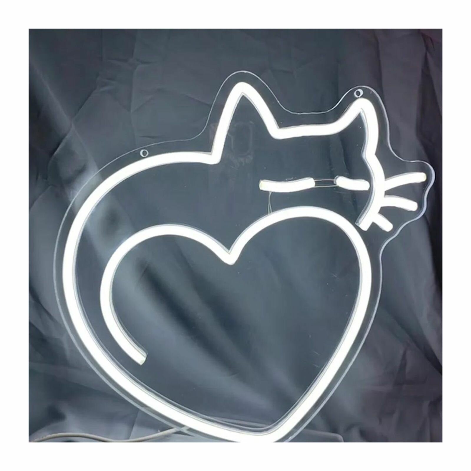Неоновая Вывеска Cat, Подсветка С Питанием От USB, 35см