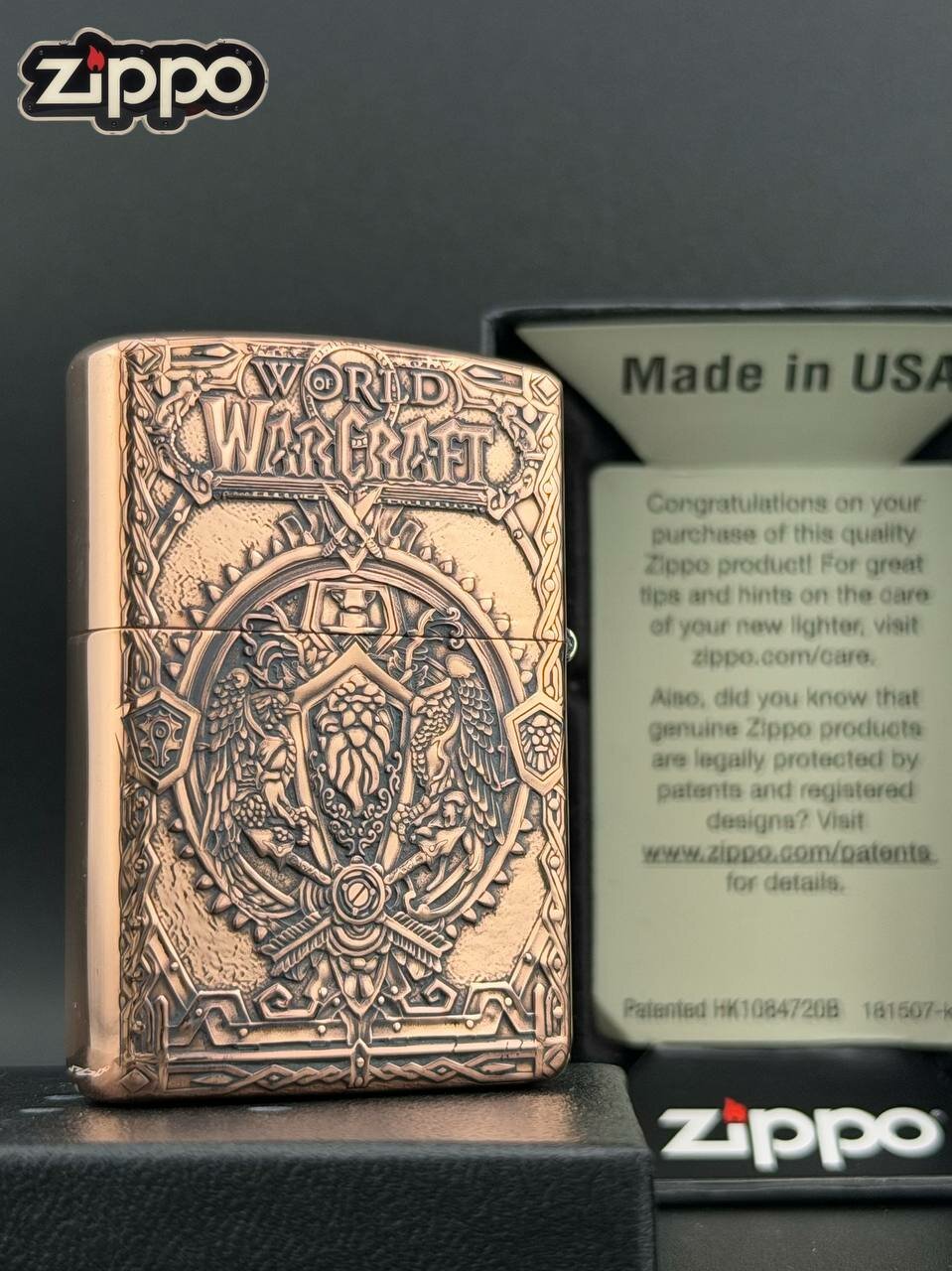 Бензиновая Зажигалка Zippo Copper “Alliance Legacy”
