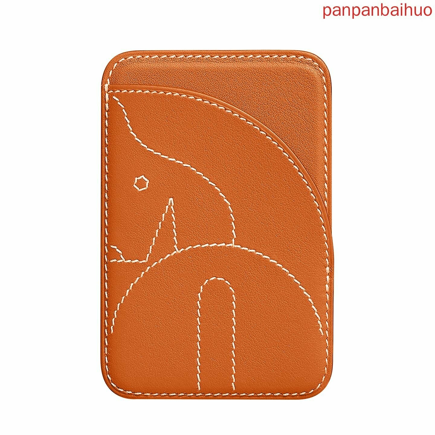Такой же чехол для магнитной карты Magsafe подходит для Apple iPhone 17 Pro- orange, чехол для карт доступа ультратонкий держатель для карт доступа из натуральной кожи