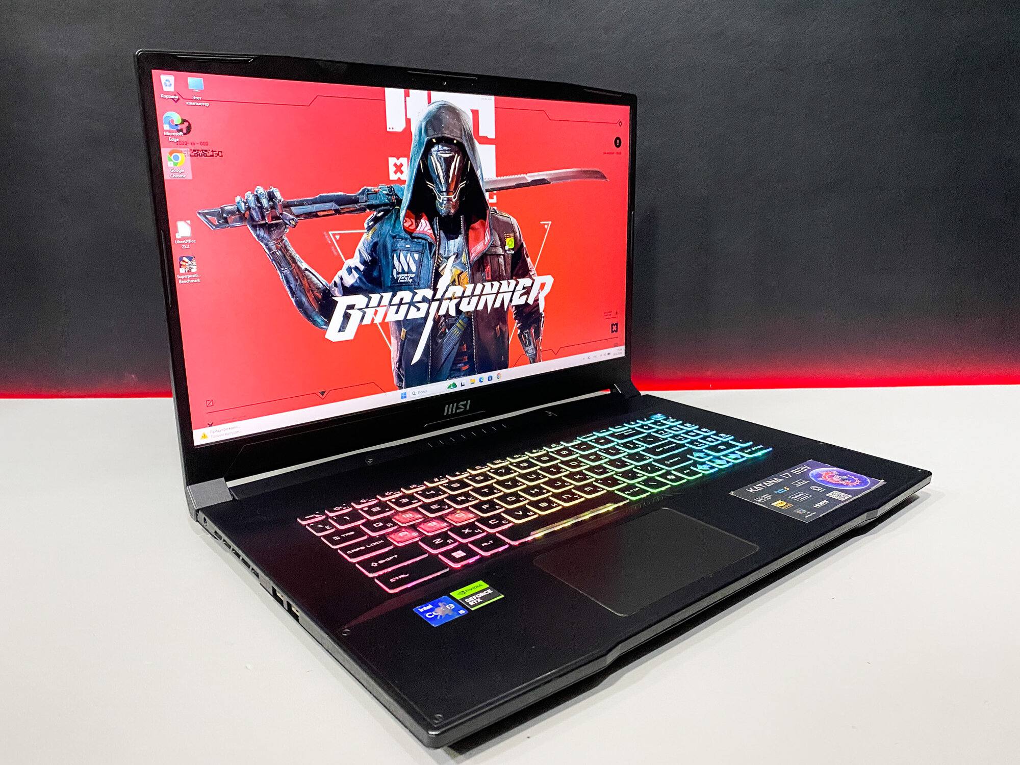 Игровой Ноутбук MSI Katana 17,3" 144Hz/Intel Core i5-13420H 8/12*2.10-4.60GHz/RTX4060/16Gb/SSD512Gb