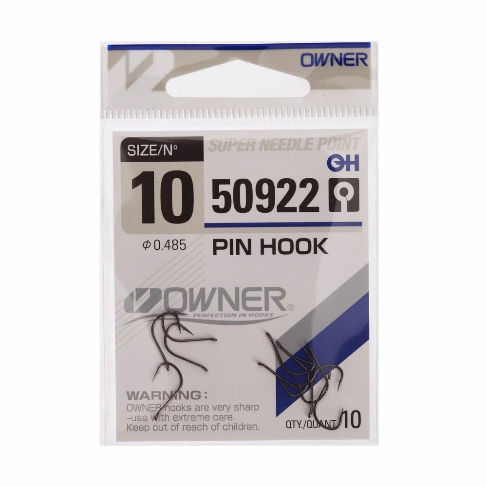 OWNER 50922 Крючок Pin Hook BC №10 10шт