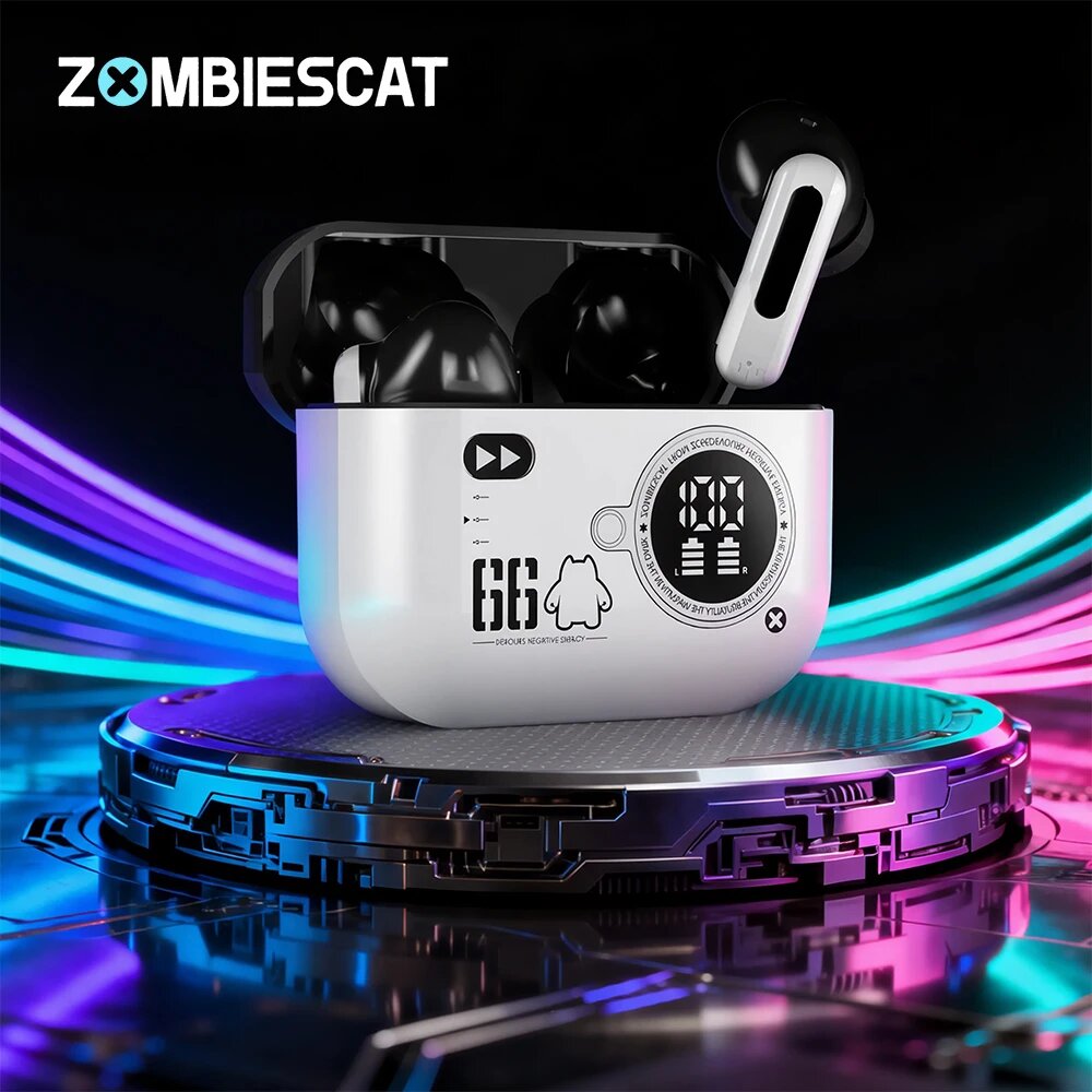 Беспроводные наушники Zombi Cat White
