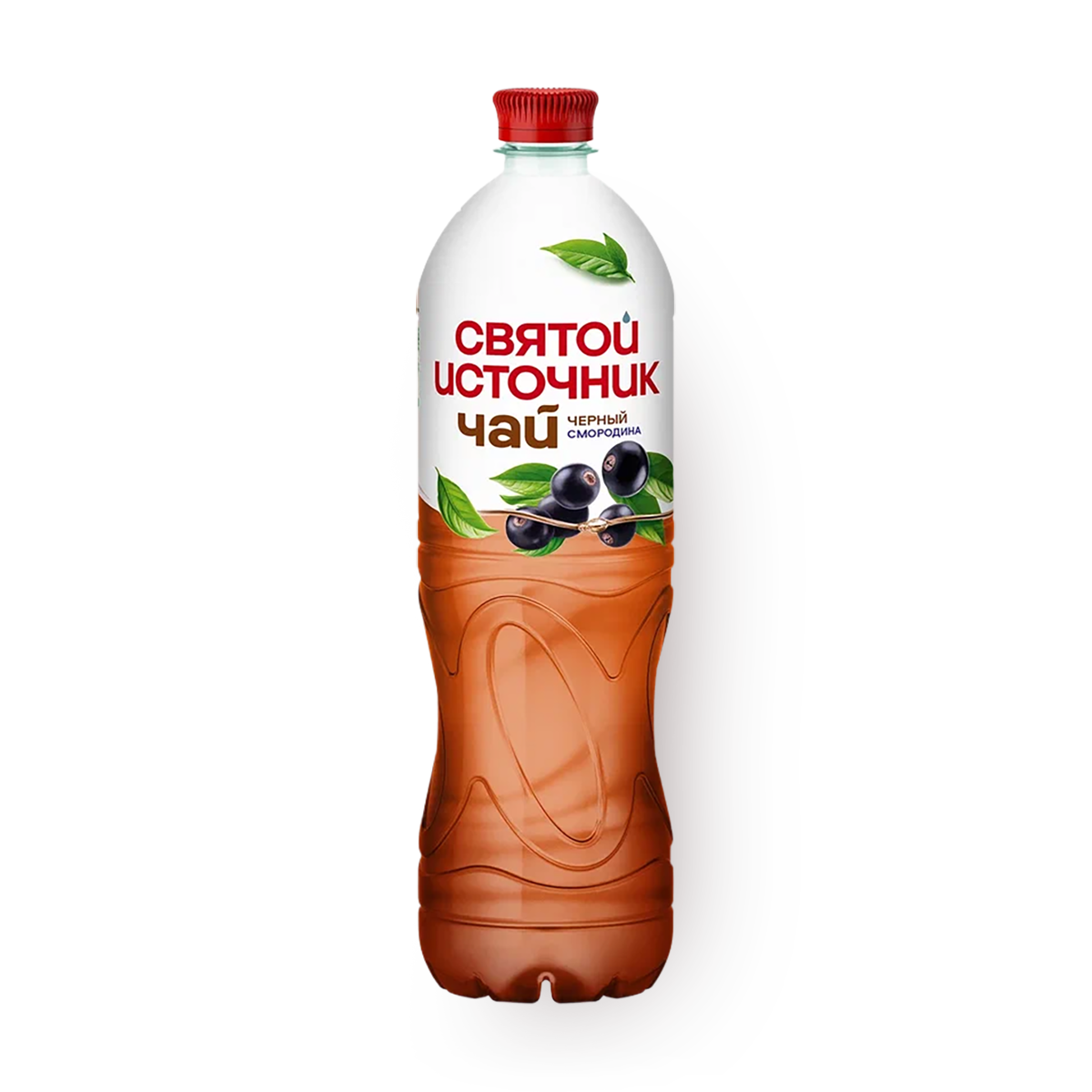 Чай холодный «Святой Источник» смородина, черный, в пластиковой бутылке, 1 л