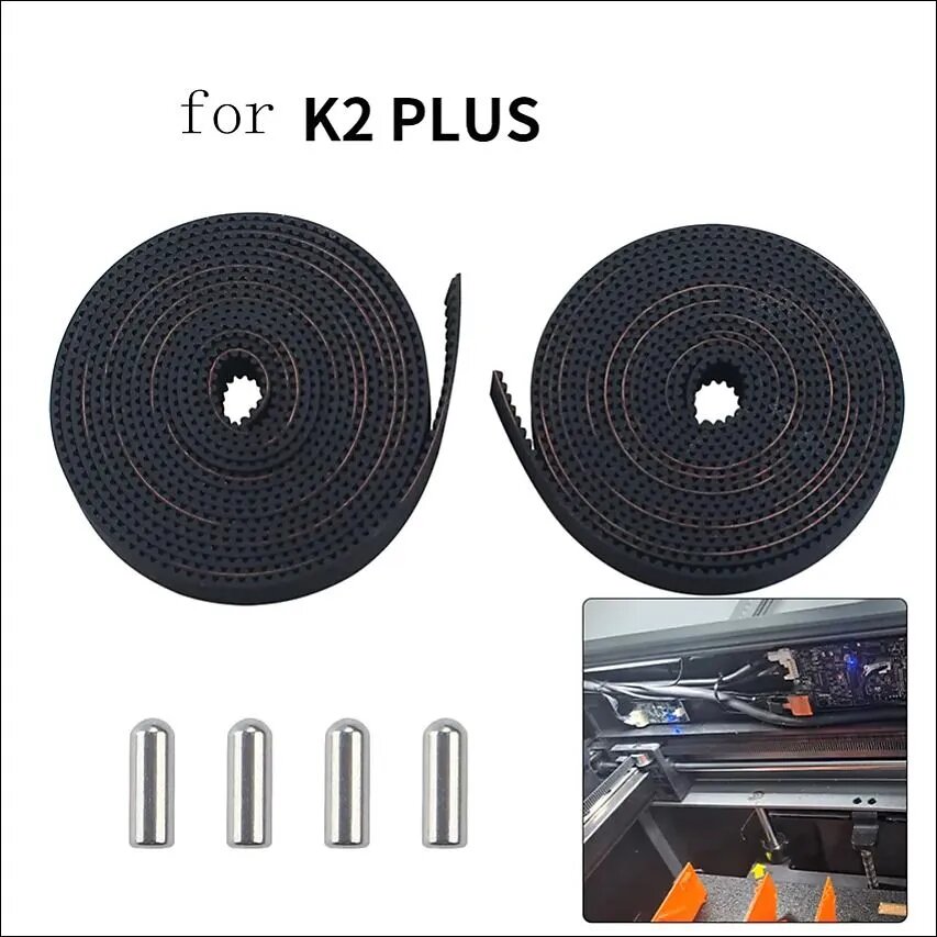 Резиновый GT2 X и Y оси Приводной ремень Ременная ГРМ для 3D-принтеров Creality K2 PLUS