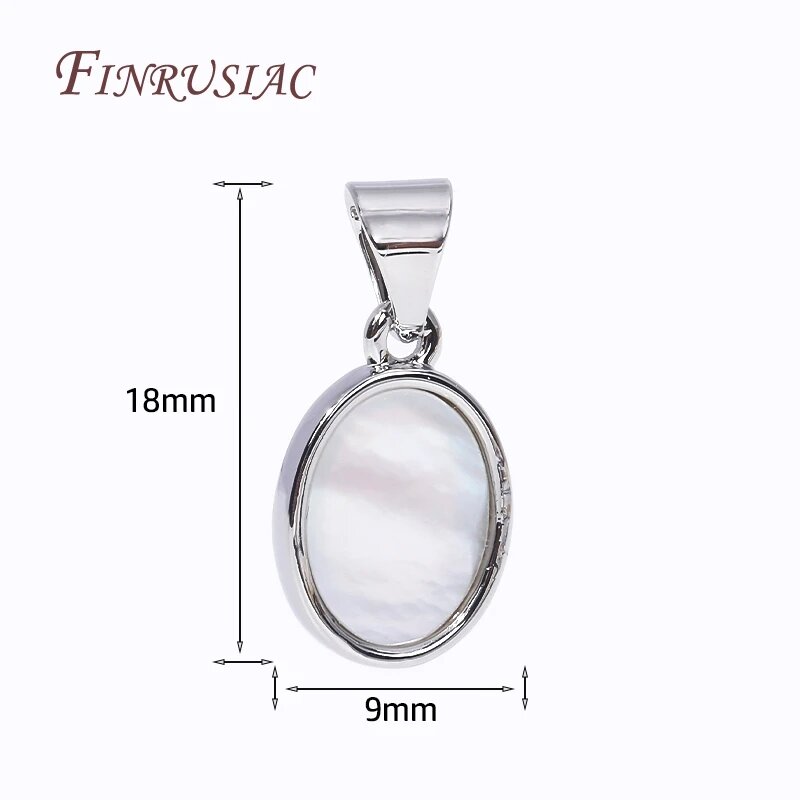 Подвеска FINRUSIAC, 18 мм, 9 мм, Родий