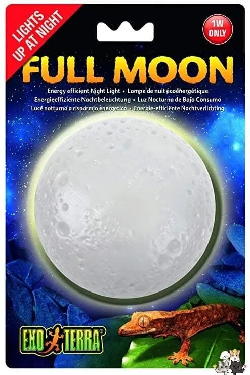 ExoTerra Full Moon Ночной светильник для террариума на магните, имитация лунного света