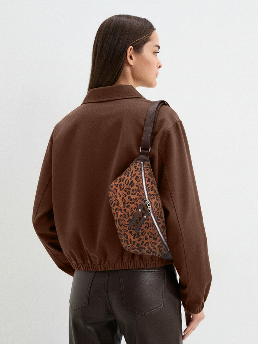 CURANNI 2593 Cu замша леопард (98714) из натуральной кожи