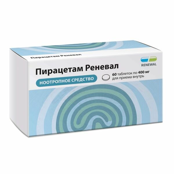 Пирацетам таблетки п/о плен. 400мг 60шт