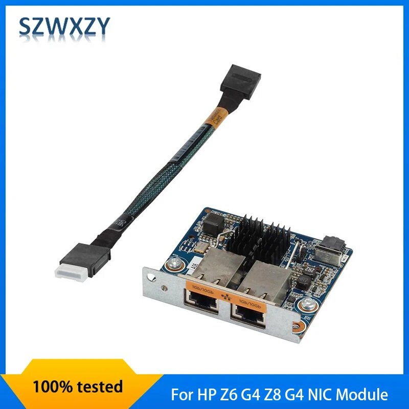 Для HP Z6 G4 Z8 G4 10GBE двухпортовый модуль NIC 844780-001 Сетевая интерфейсная карта два порта RJ45 100% протестирована Быстрая доставка