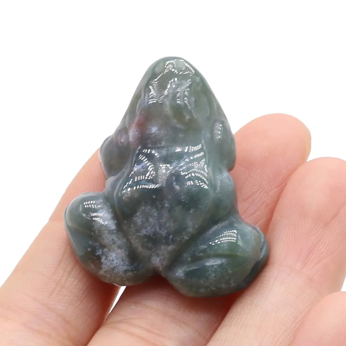 Лягушка из камня India Agate