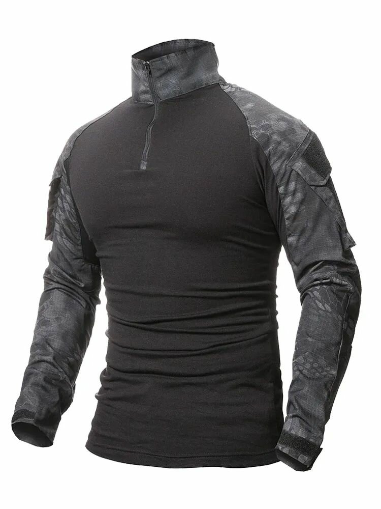 Рубашка тактическая, черный серый