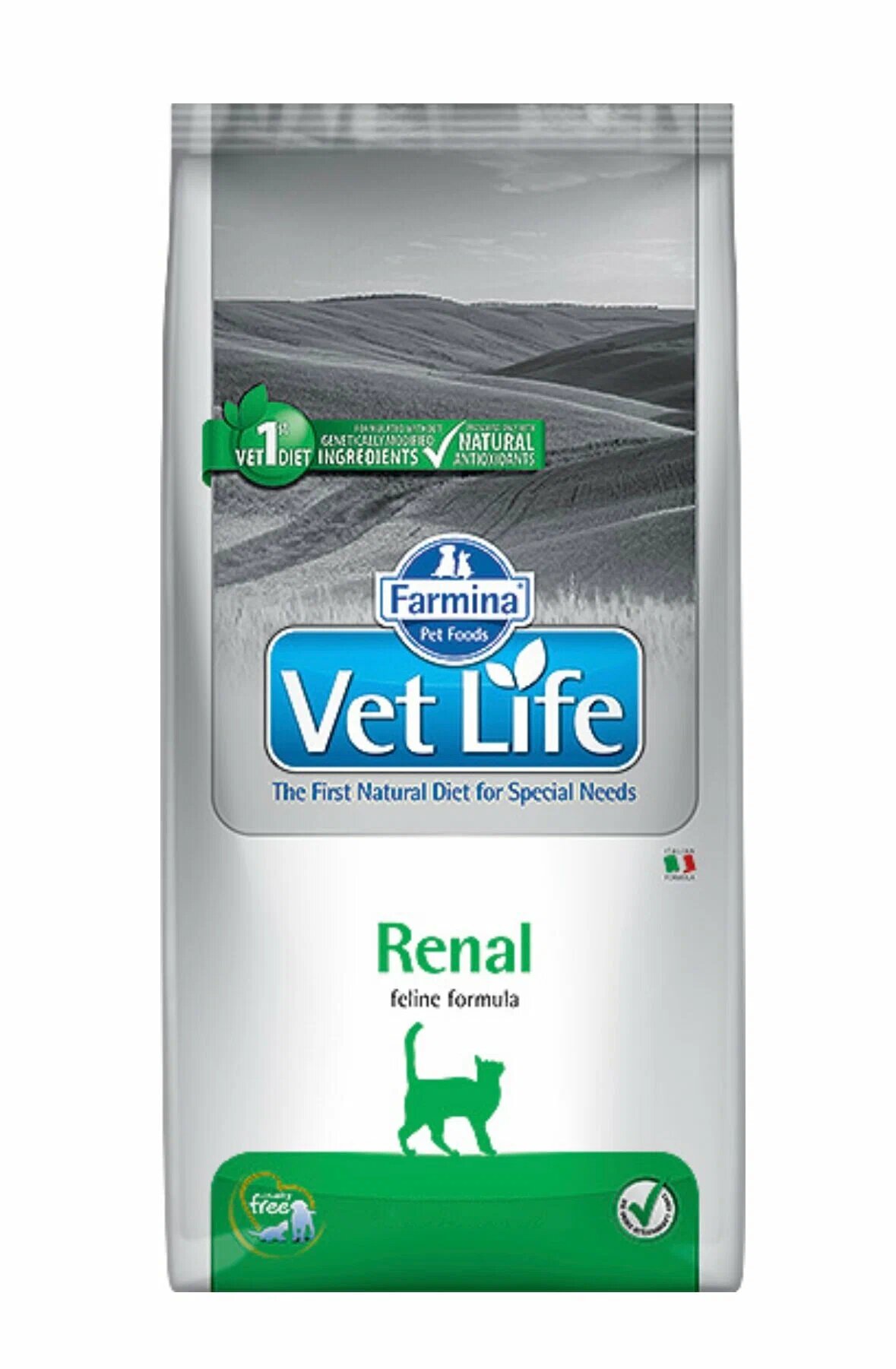 Сухой корм Farmina "VetLife Renal", для кошек, при почечной недостаточности, 5 кг
