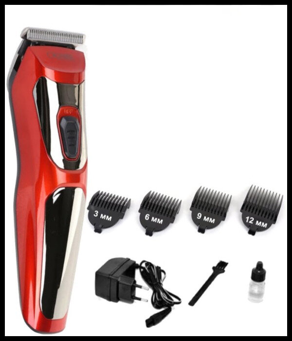 Профессиональная машинка для стрижки волос CR-819 c 4 насадками. Триммер для стрижки волос.