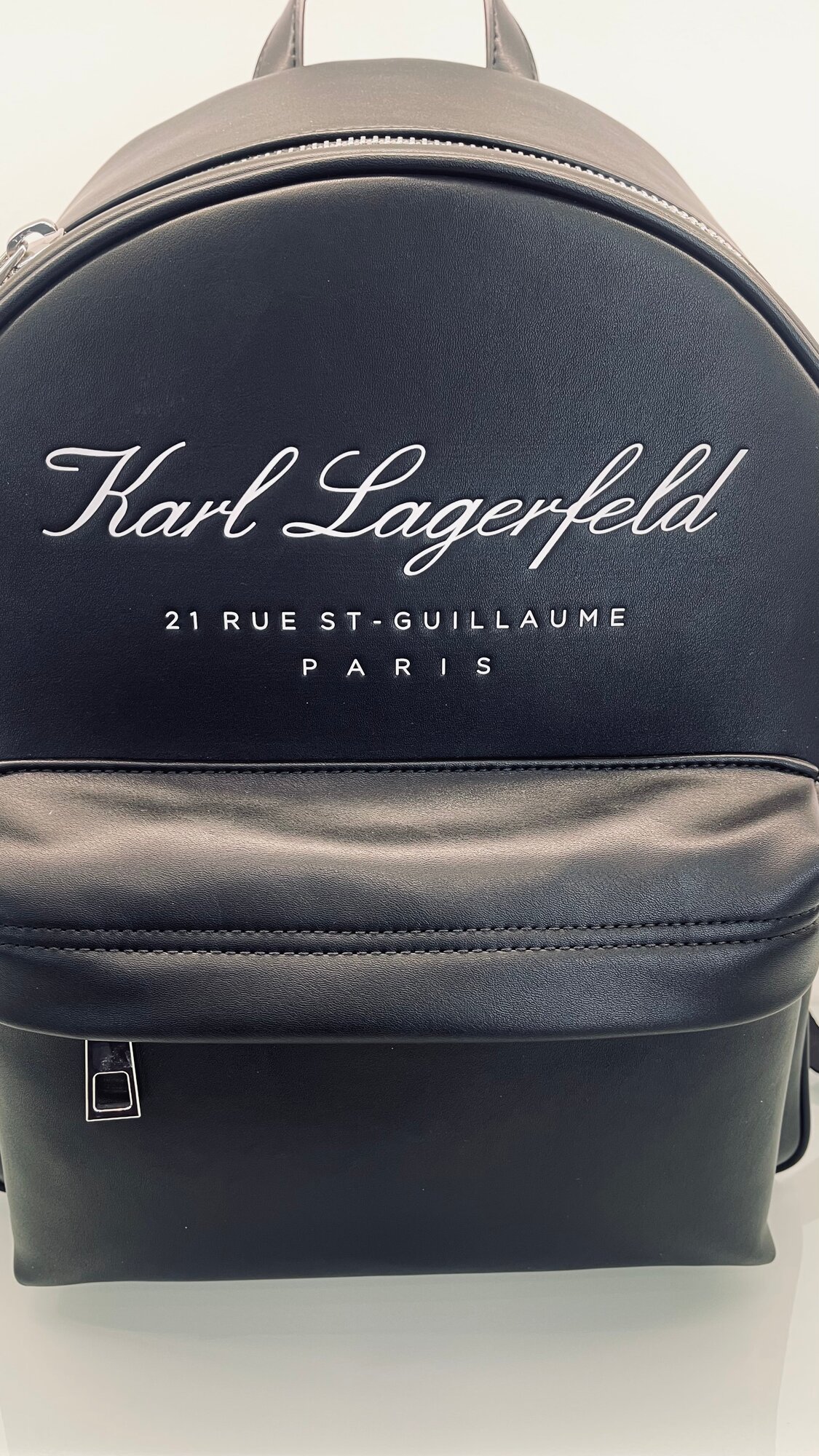 Сумка-рюкзак Karl Lagerfeld Рюкзак, фактура гладкая, черный — фото 1
