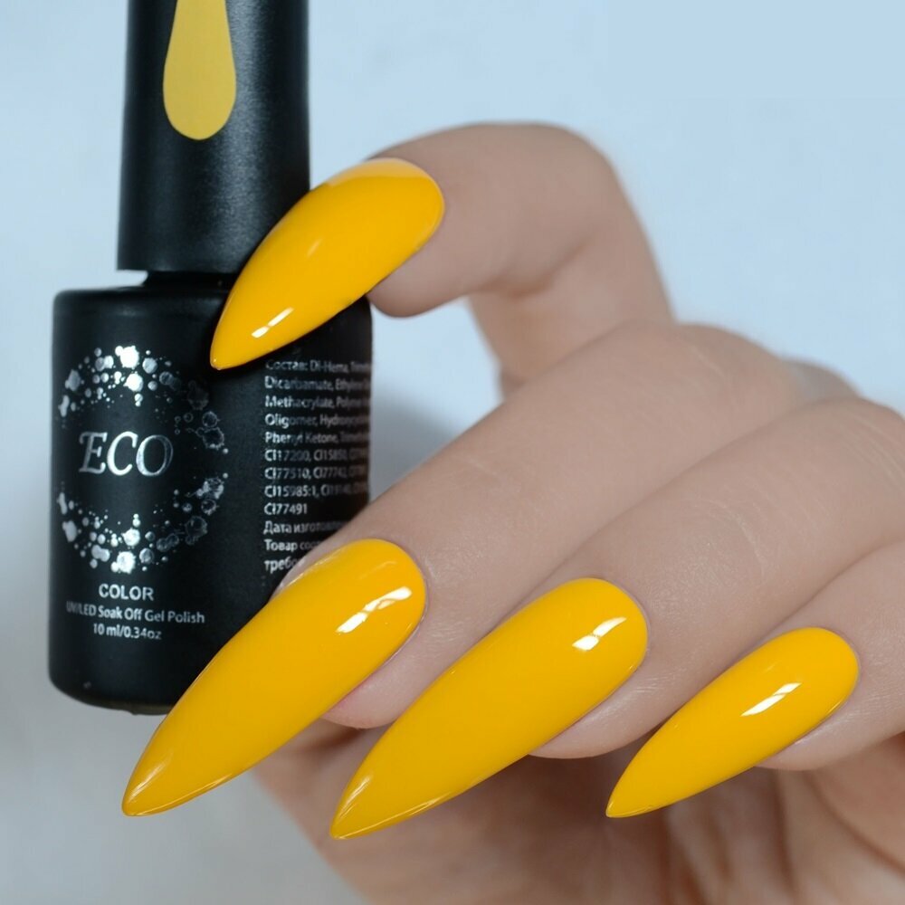 Гель-лак для ногтей ТМ ECO №58 Основная (шеллак), охра, 10мл