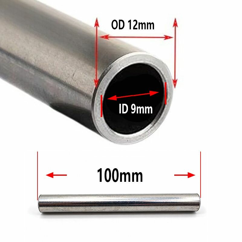 Наружный диаметр 12 мм, различные внутренние диаметры, прецизионная бесшовная стальная труба, гидравлическая взрывозащищенная труба