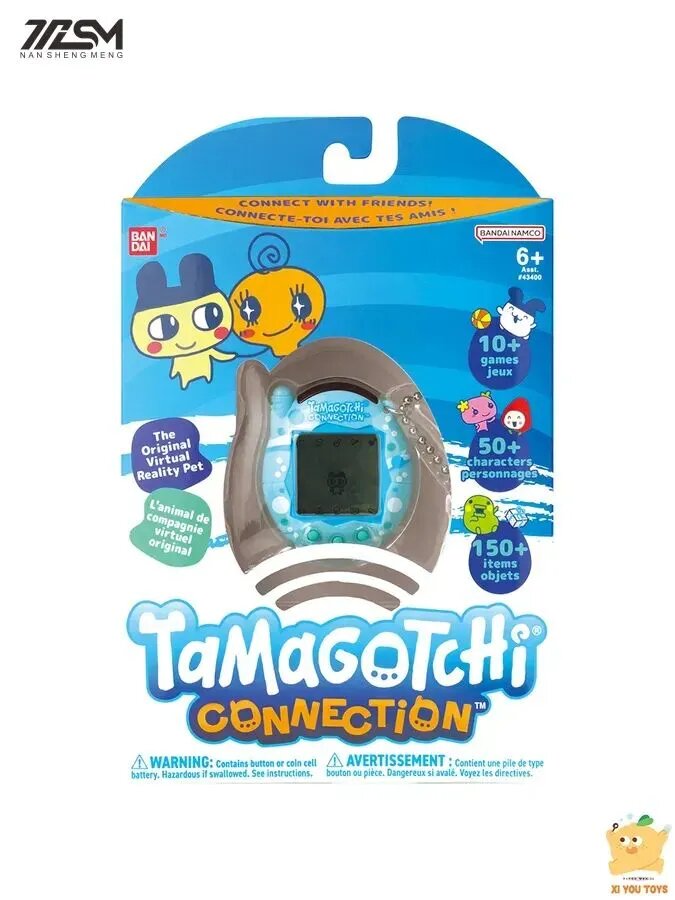 Bandai Tamagotchi Connection Bubble / Модная Электронная Интерактивная Игрушка, Состоящая Из 50 Персонажей И 10 Игровых Режимов.