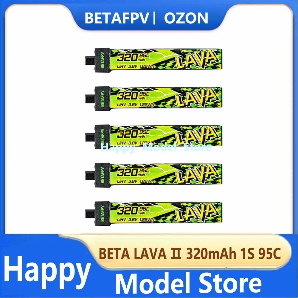 BETA LAVA 320mAh 1S 95C 3.8V Аккумулятор для игрушечных машинок 320mAh 95C 1S 3.8V