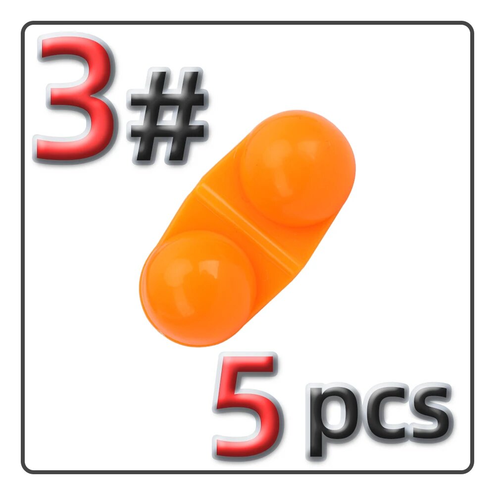 Рыболовные колокольчики оранжевые, 5 шт, 3#