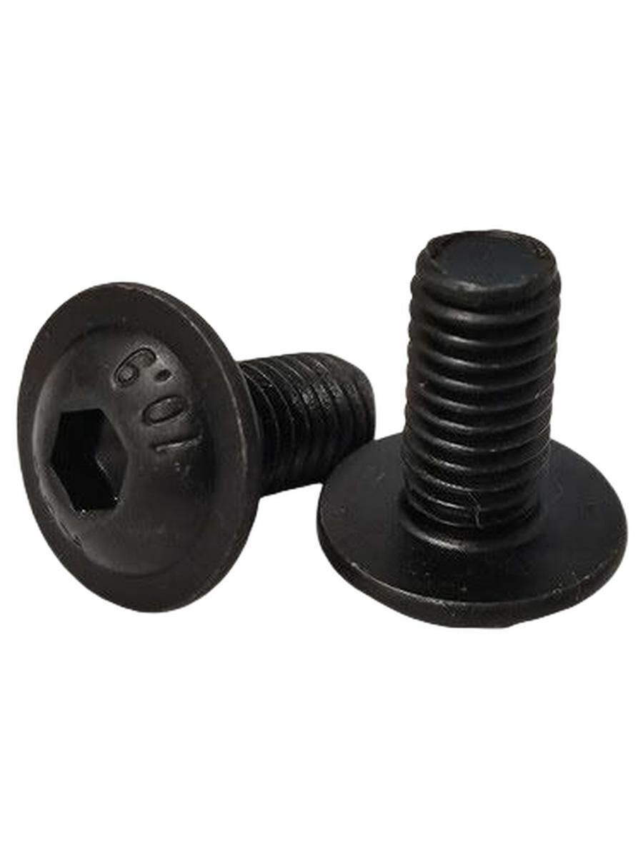 Винт М8 х 20 DIN 7380-2 (ISO 7380-2) с полукруглой головкой (полусфера) и прессшайбой (10.9), 10 шт