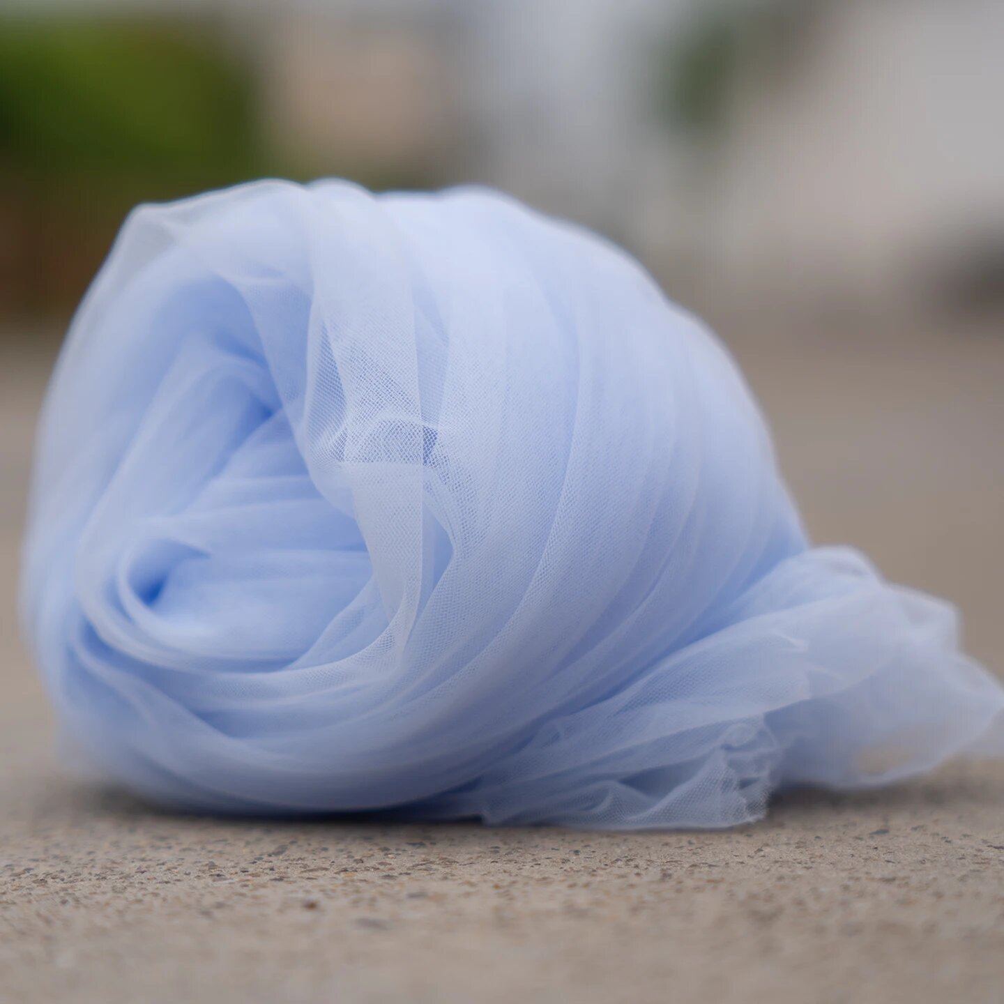 Зелёная прозрачная вуаль-сетка из полиэстера 514