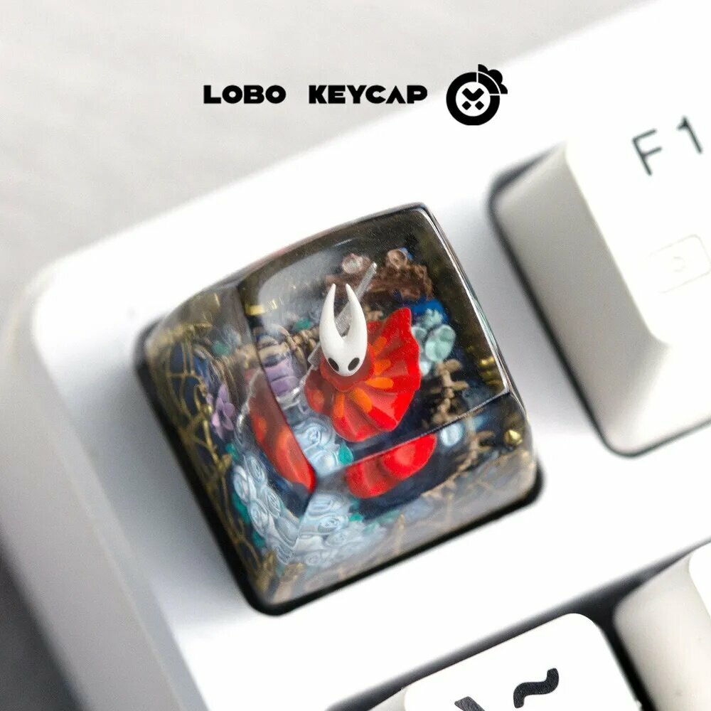 Кейкап Hollow Knight ESC, индивидуальный прозрачный смоляной колпачок для механической клавиатуры