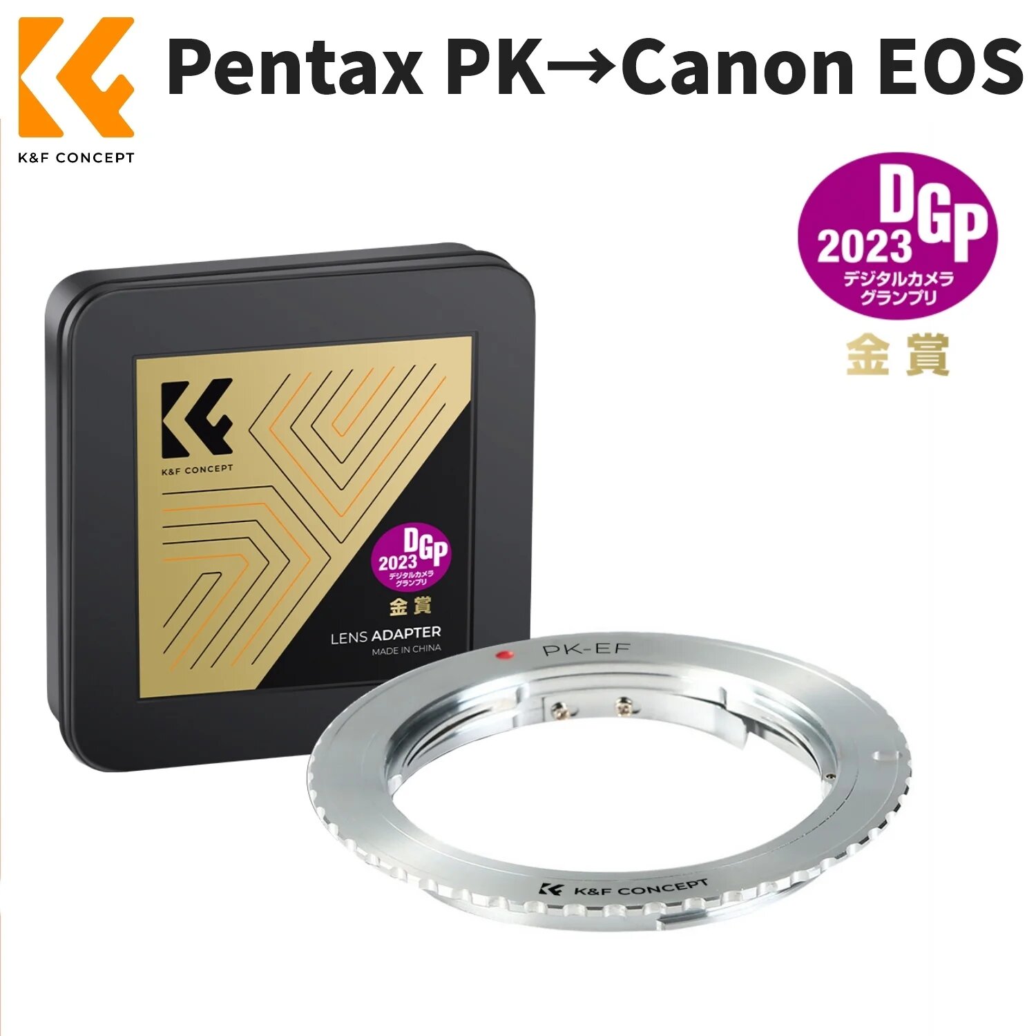 K&F Concept адаптер Pentax K PK на Canon EOS