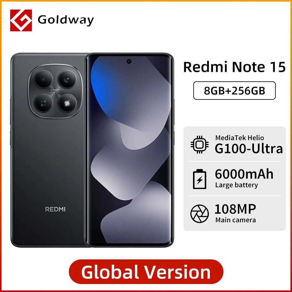 Смартфон Xiaomi Redmi Note 15 4G, 8/256ГБ, global