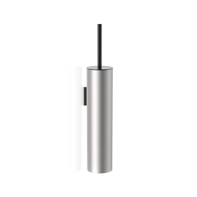 Туалетный ерш настенный Decor Walther Mikado МК 0521378, цвет: Нержавеющая сталь матовая / Черный матовый