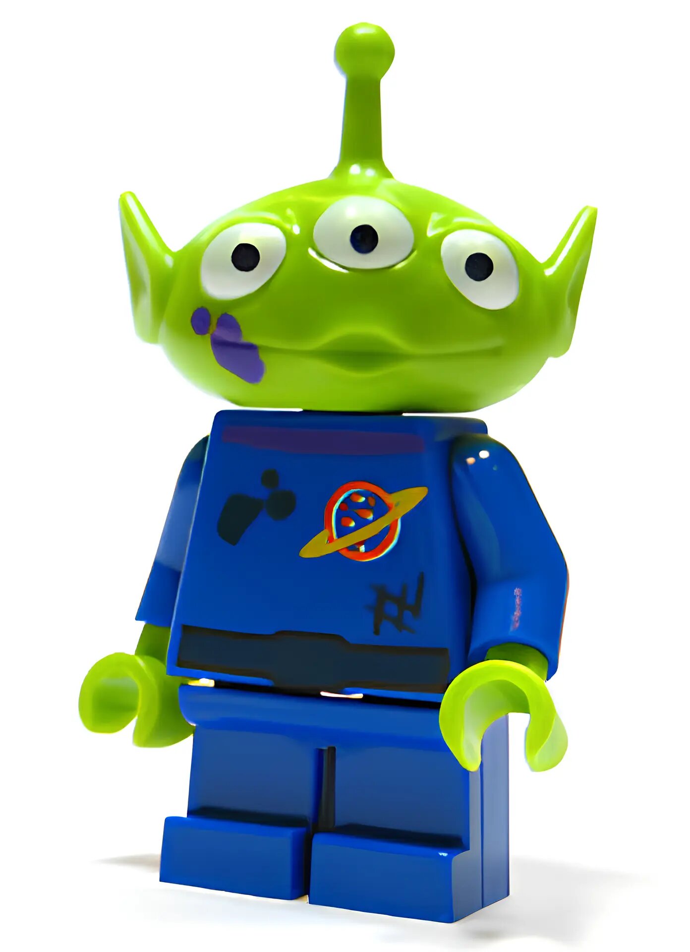 Минифигурка Lego Alien - Dark Purple Splotch on Face toy014 U