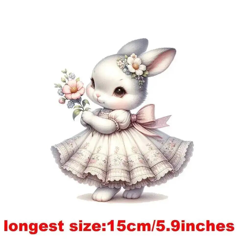 Наклейка Kawaii Rabbit, 15см, Цвет: YTH0156-1
