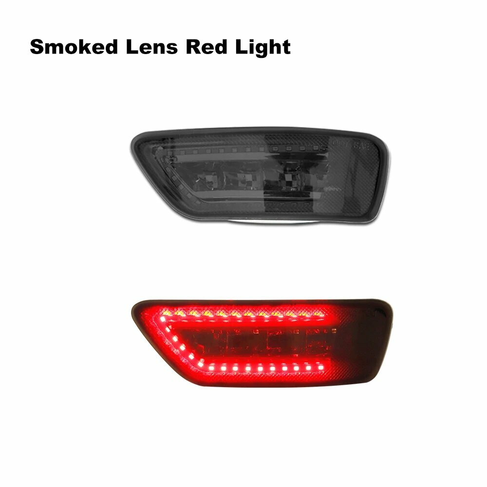 2 шт. Светодиодные отражатели заднего бампера Smoke lens