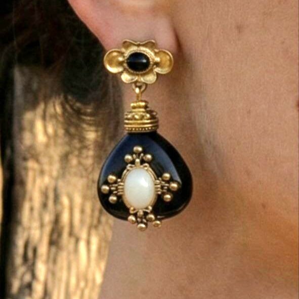 Серьги, серебро, 925 проба, эмаль, лунный камень, оникс