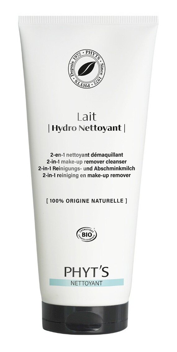 PHYT'S Lait Hydro Nettoyant / Bio Молочко очищающее и увлажняющее для лица, Туба 200 мл