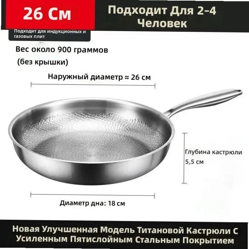 IKEA Кастрюля 26 см непокрытый титановый молоток с покрытием 0, более антипригарный