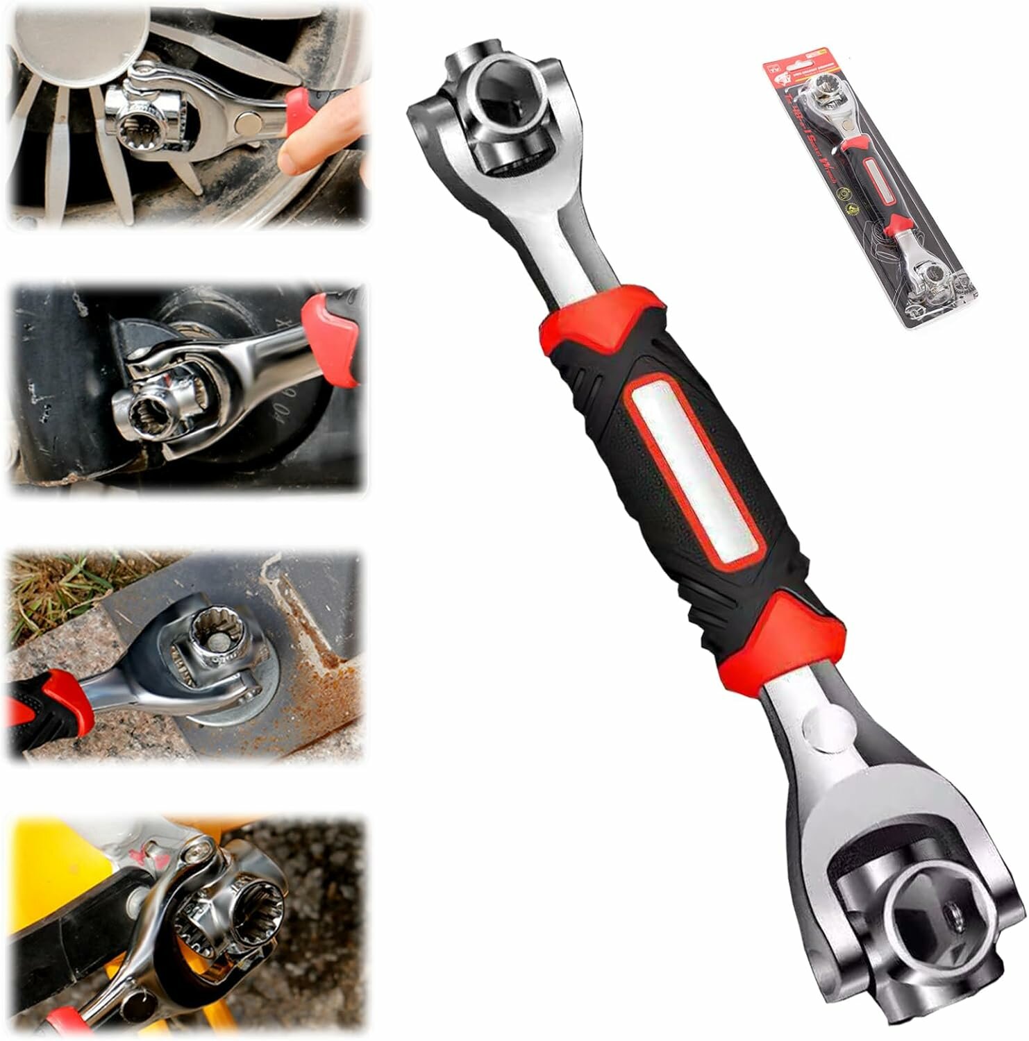 Универсальный ключ 48 в 1 / ключ автомобильный универсальный / инструмент для ремонта дома и автомобиля / ключ гаечный