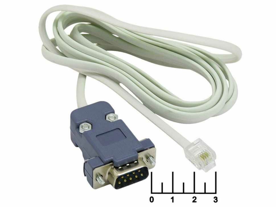 Шнур D-SUB 9pin штекер-6P4C (RJ-11) штекер 1.8м