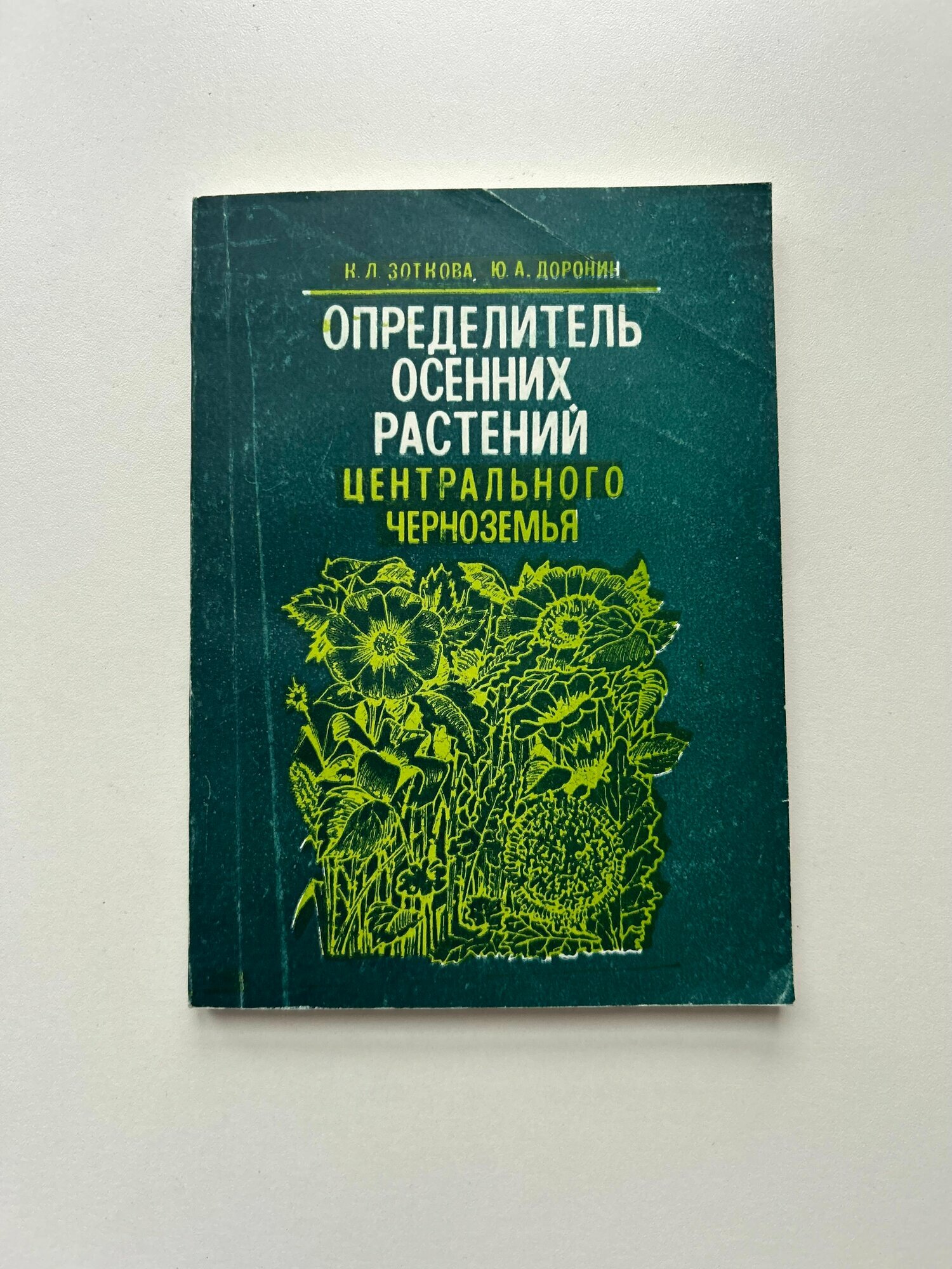 Книга Определитель осенних растений Центрального Черноземья. Издание 1984 года