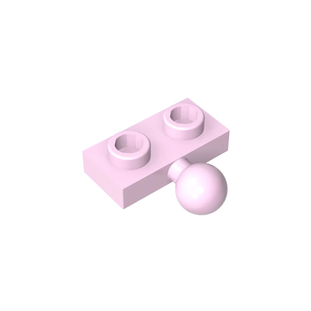 Пластина Lego 1x2 с буксирным шаром, Розовый (064)