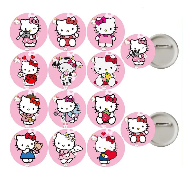 Украшения для дня рождения в стиле Hello Kitty, браслеты «Пат-а-бу», марки, наклейки, подарочные пакеты, торты, небольшие подарки, товары для вечеринок.