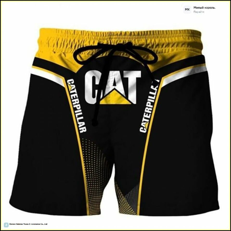 Мужские шорты Caterpillar с 3D-печатью