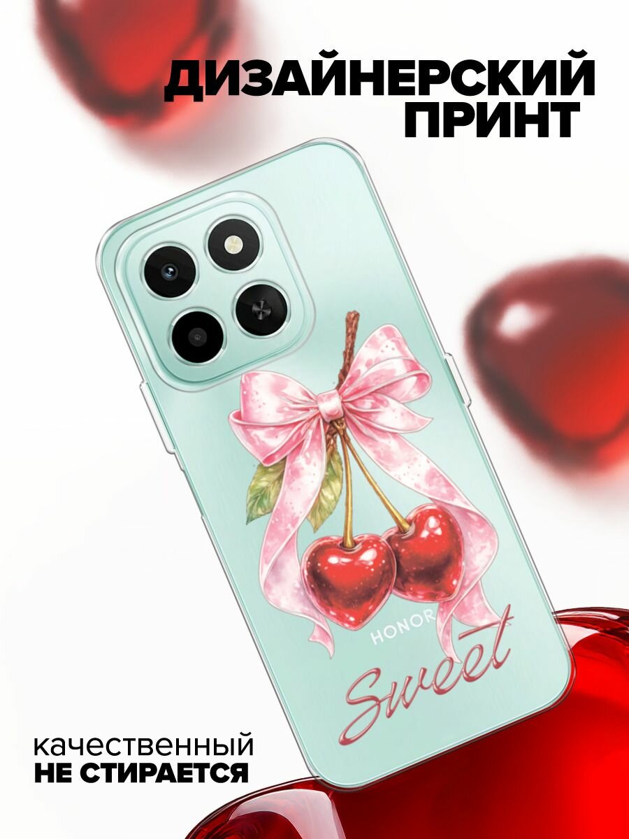Силиконовый чехол на Honor X6c / Хонор Х6с с принтом Sweet — фото 1
