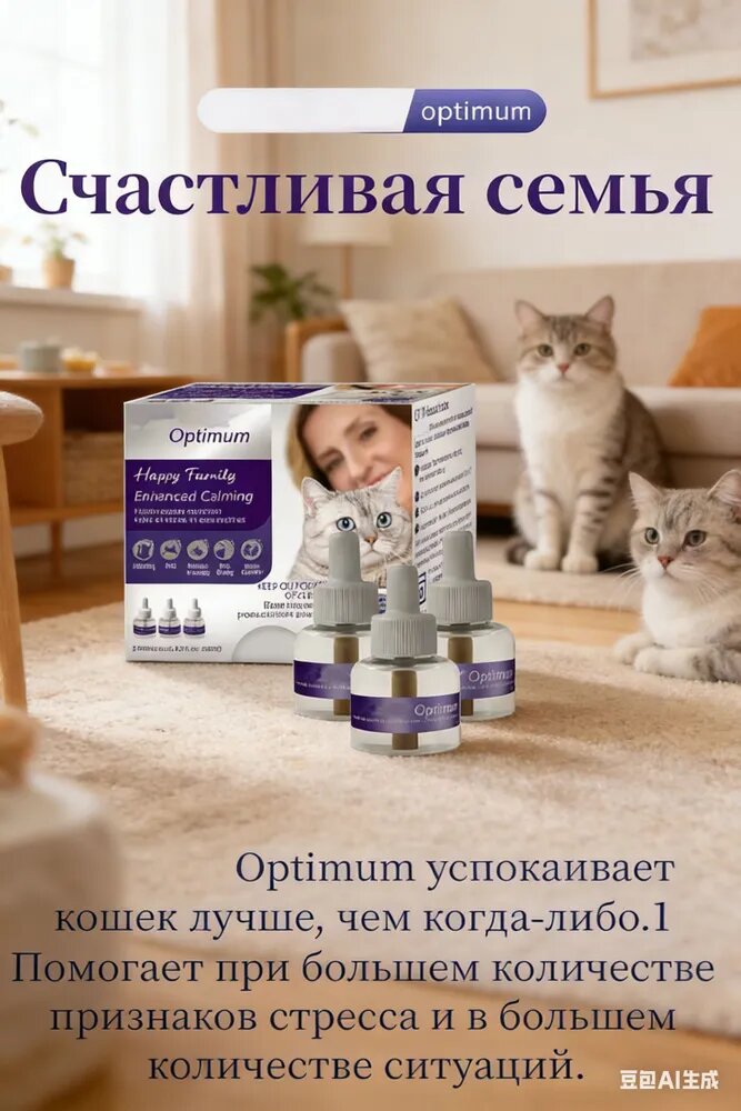 Optimum-феромон для кошек 48 мл флакон*3