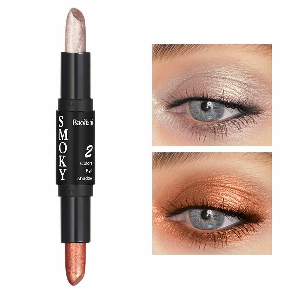 Двусторонняя жемчужная палочка для век - шиммер и хайлайтер, мерцающие тени