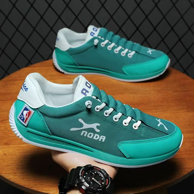 MOOCIE Мужские весенние парусиновые кроссовки в новом стиле, модные и универсальные кеды для подростков. EU:41